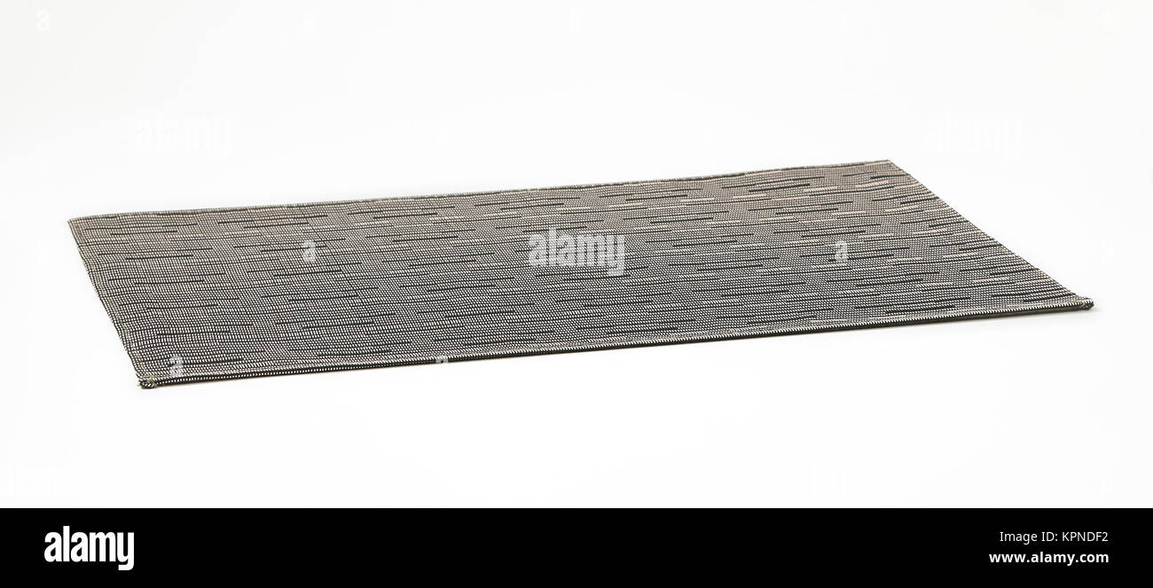 Rectangular gray table mat Stock Photo - Alamy