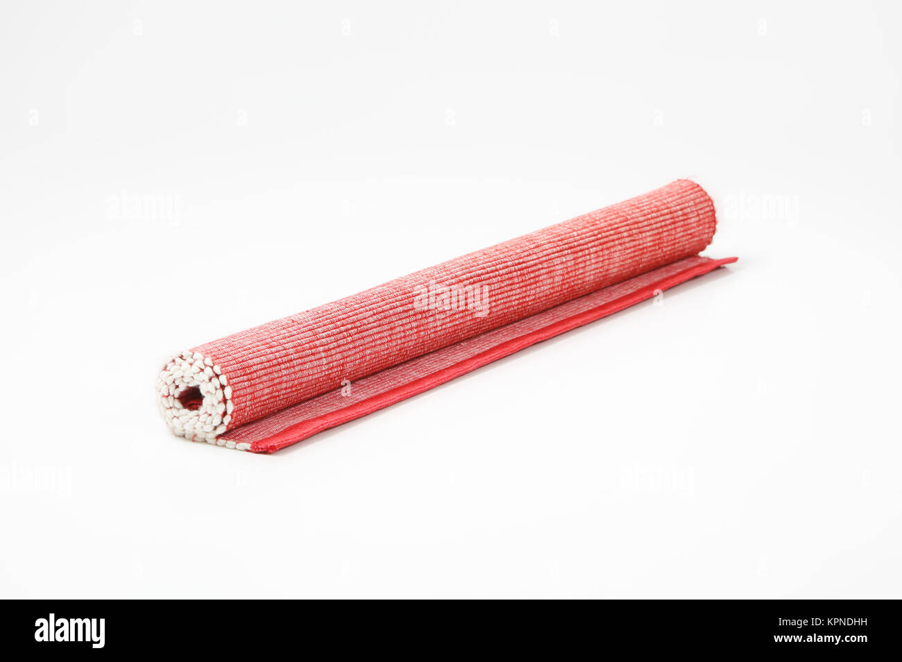 Red cloth table mat Stock Photo - Alamy