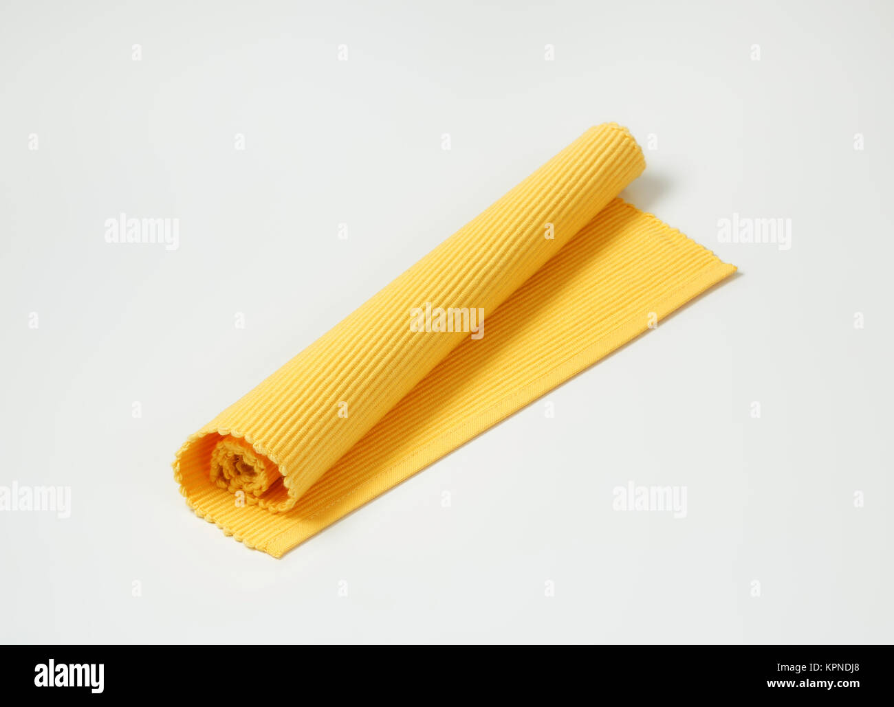 Yellow place mat Stock Photo - Alamy