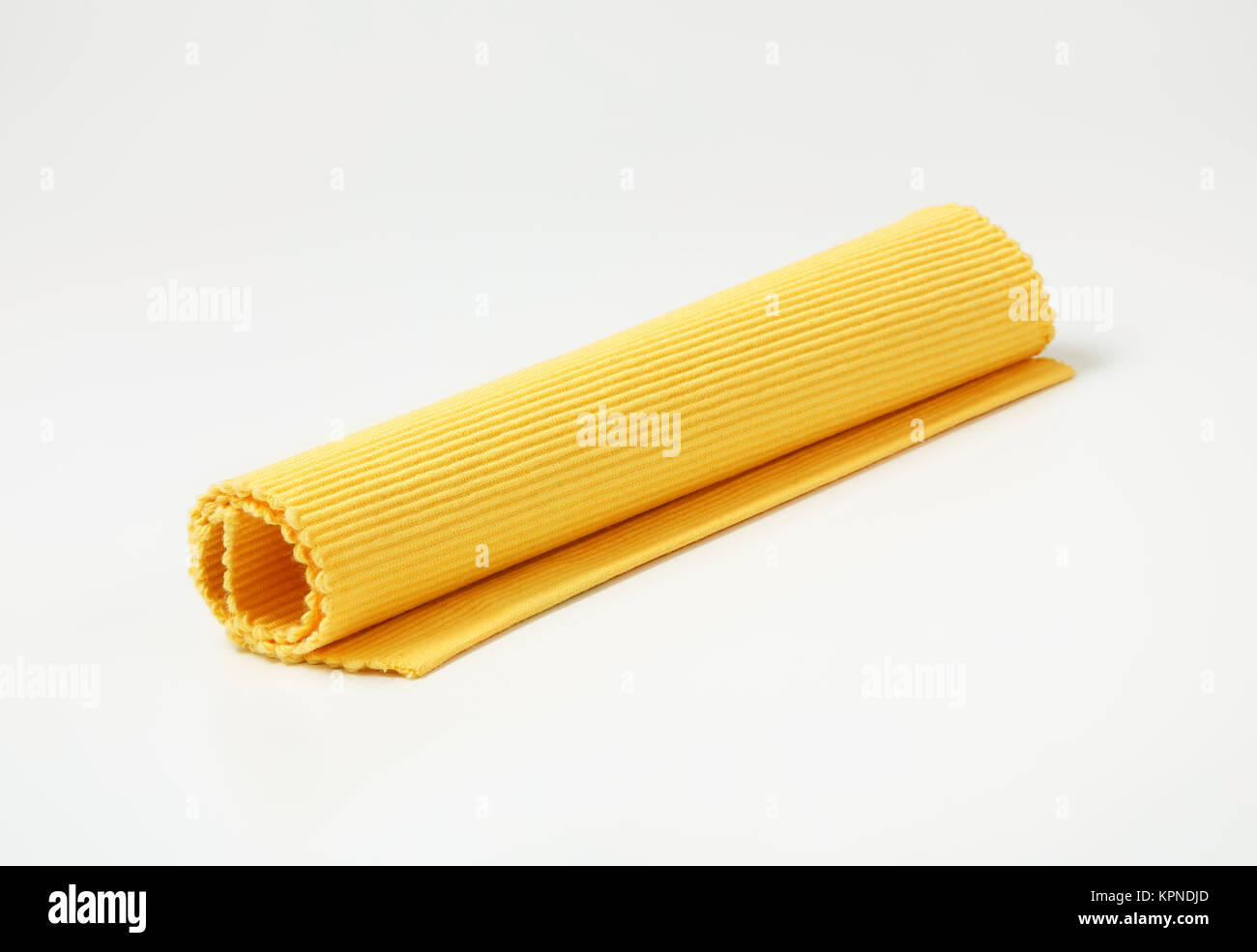 Yellow place mat Stock Photo - Alamy
