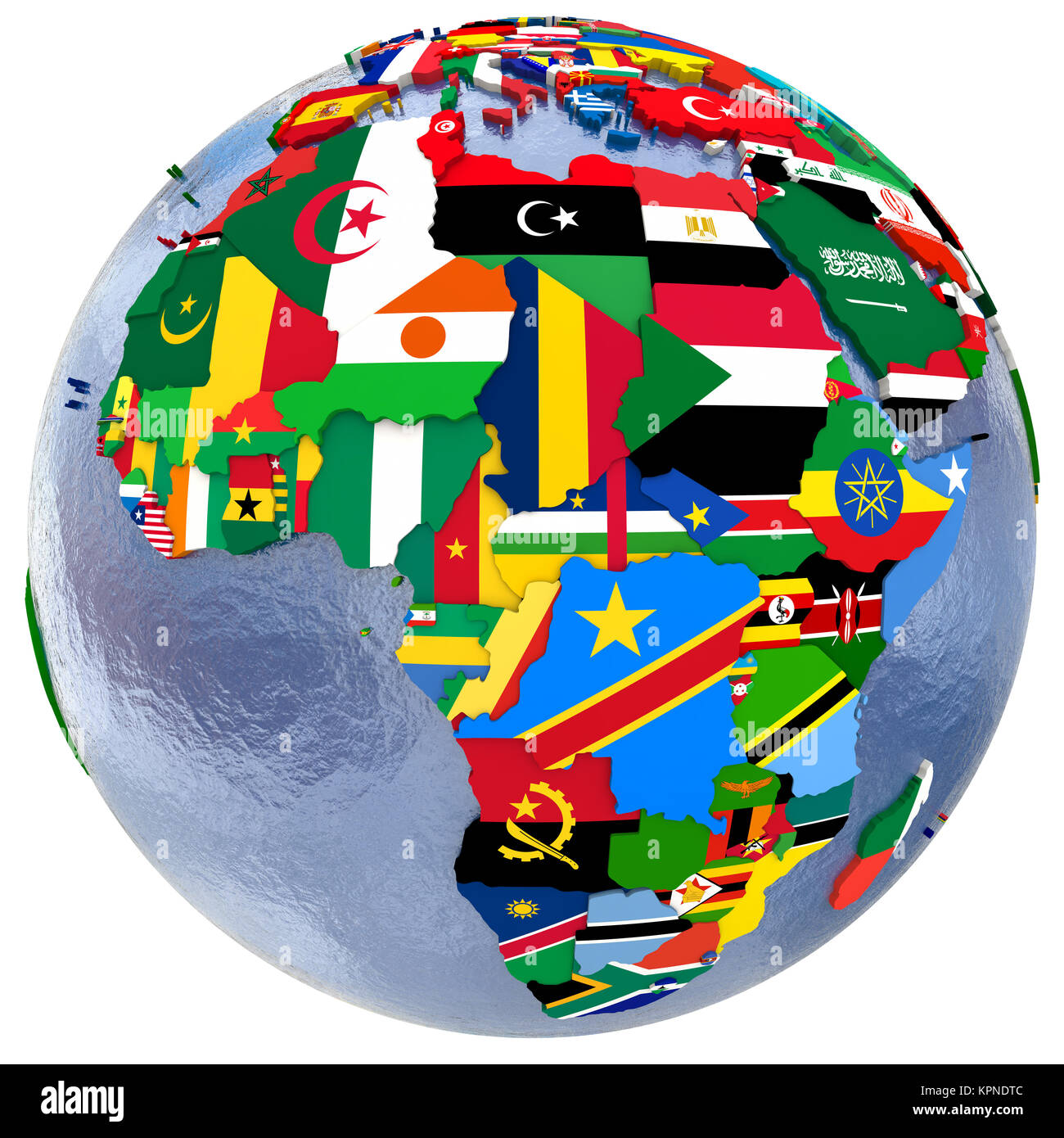 Political Africa map Stock Photo - Alamy