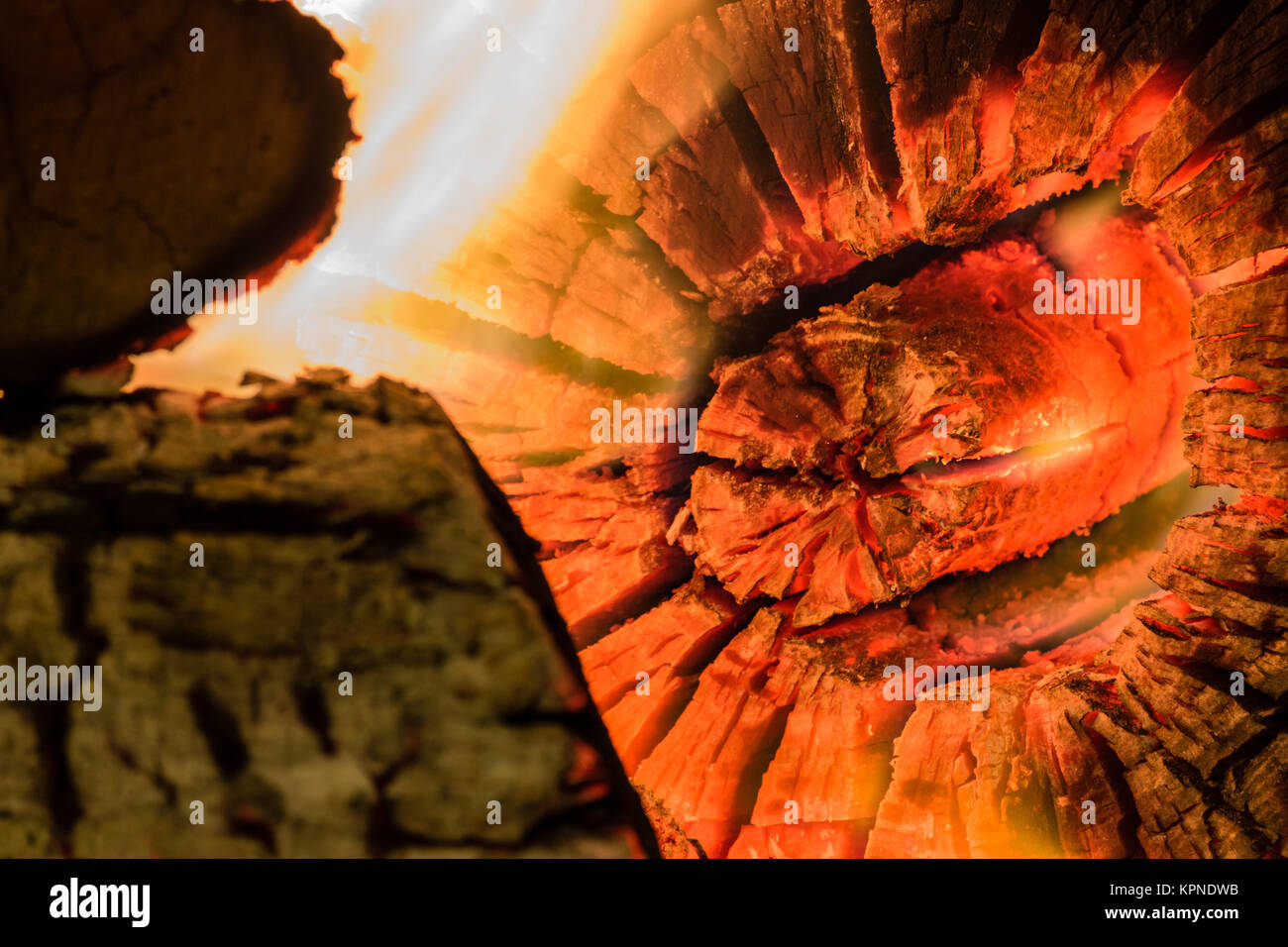 Fire and ember Stock Photo - Alamy