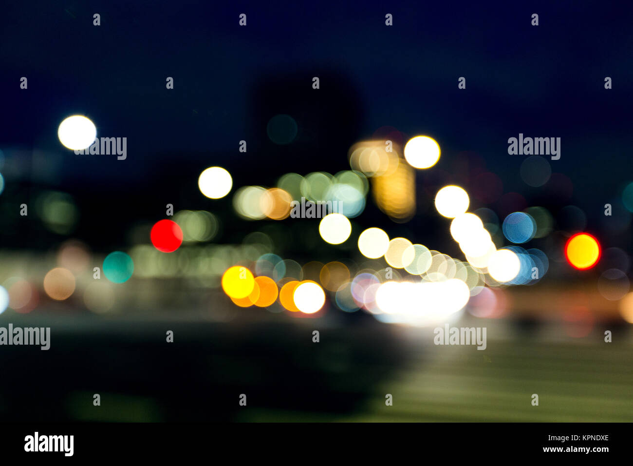 Blur view of city at night Stock Photo - Alamy