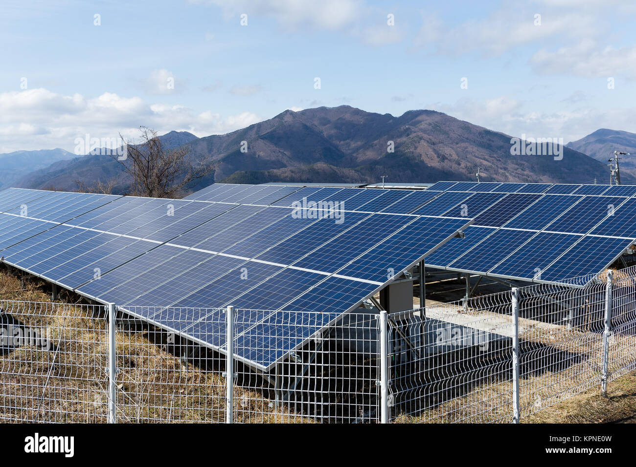 Solar energy plant Stock Photo - Alamy