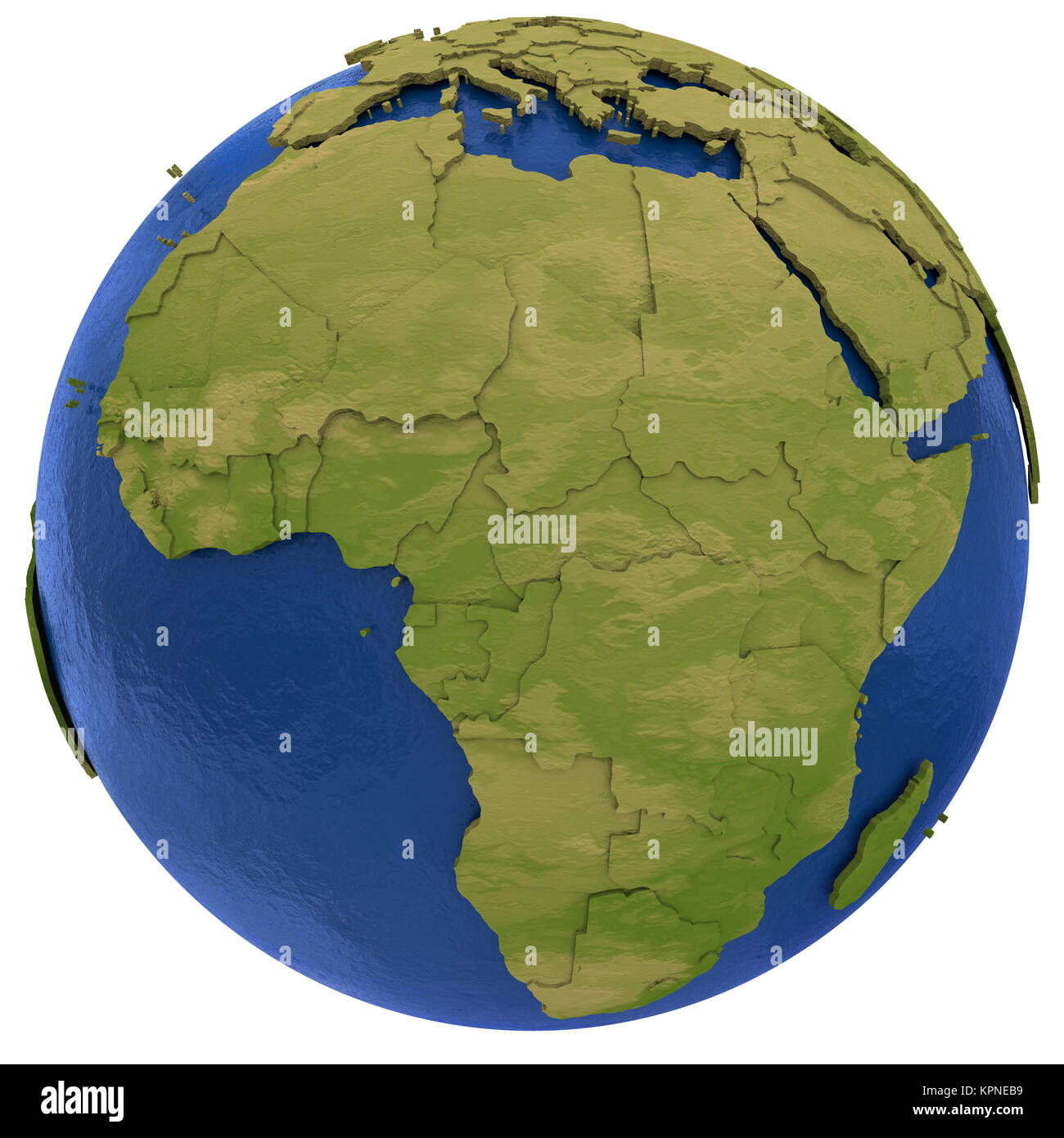 African continent on Earth Stock Photo - Alamy