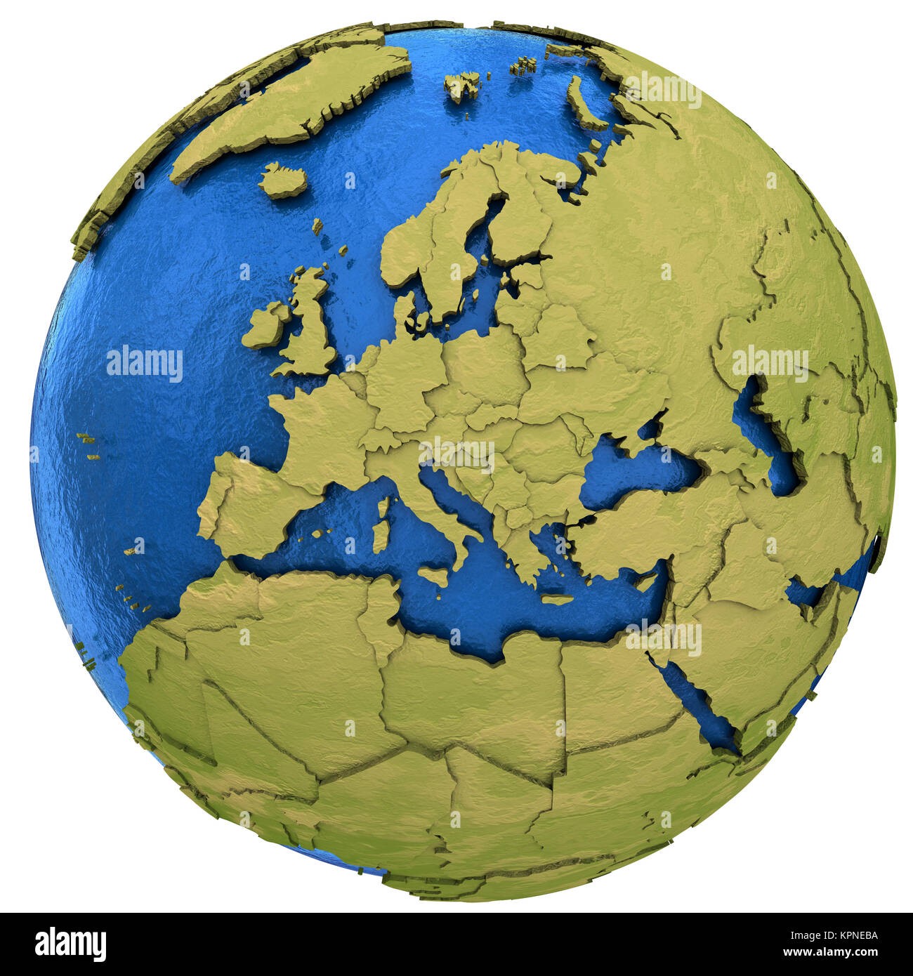 European continent on Earth Stock Photo - Alamy