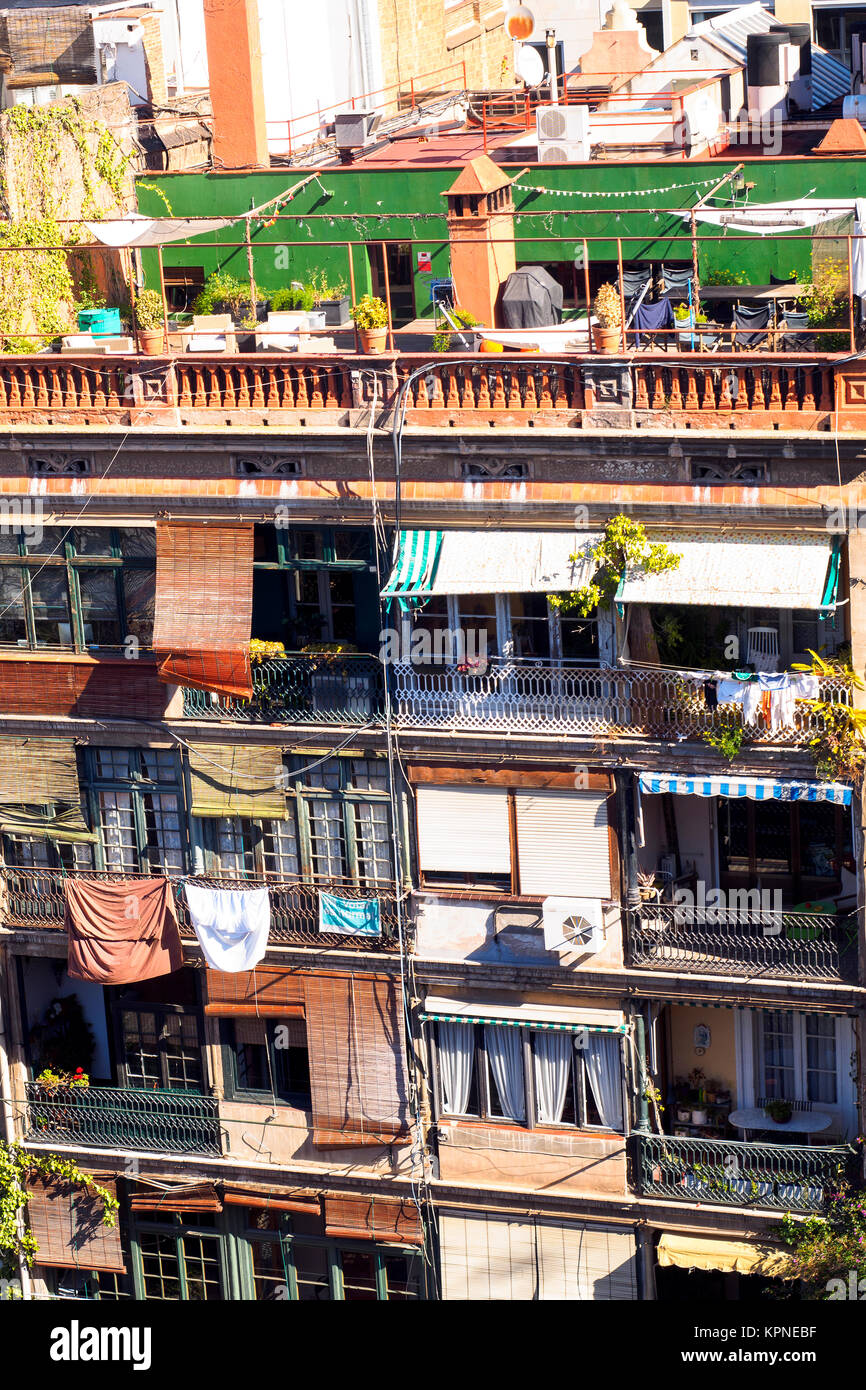 Building facade - Barcelona, Spain Stock Photo - Alamy