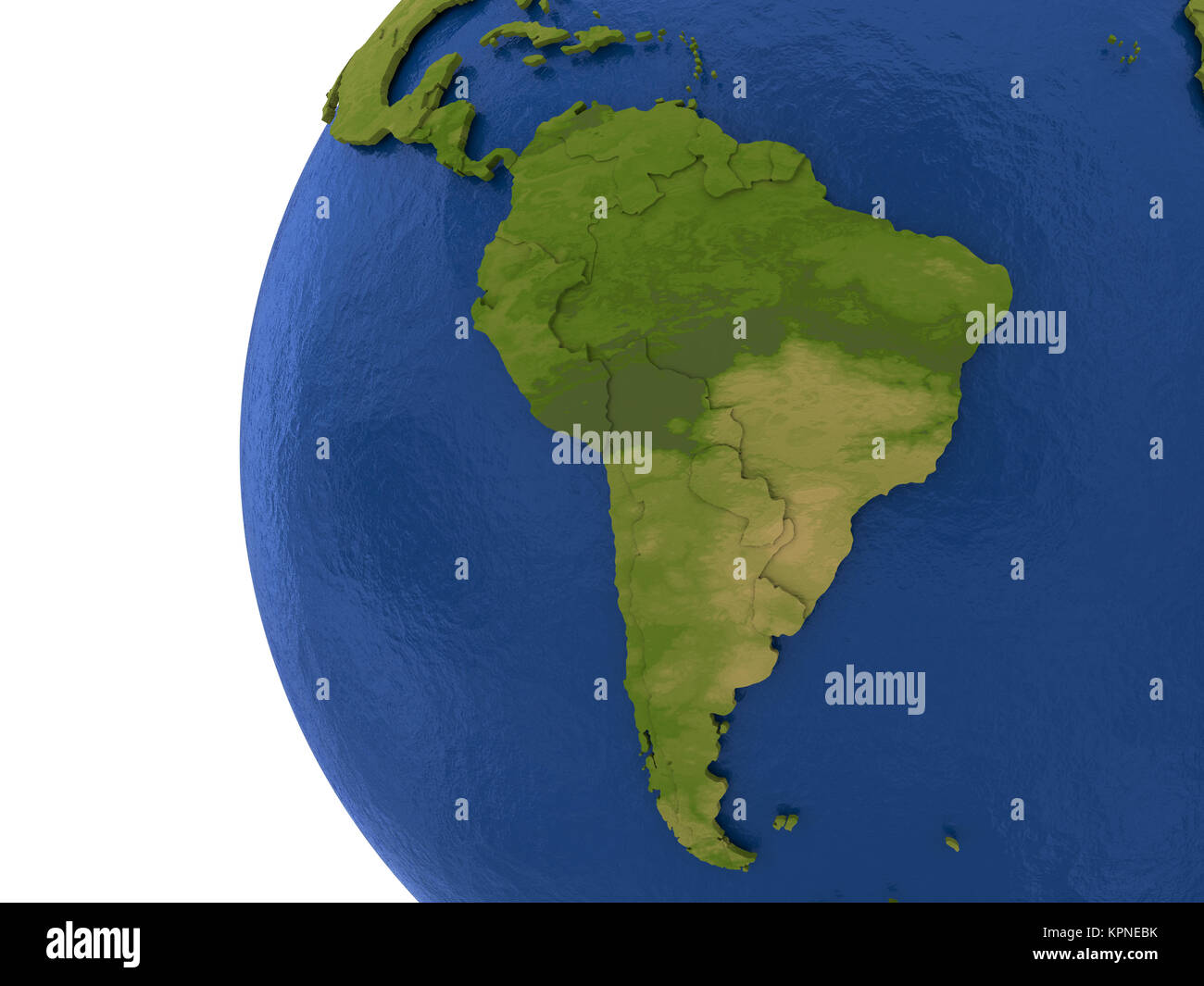 Latin american countries map hi-res stock photography and images - Alamy