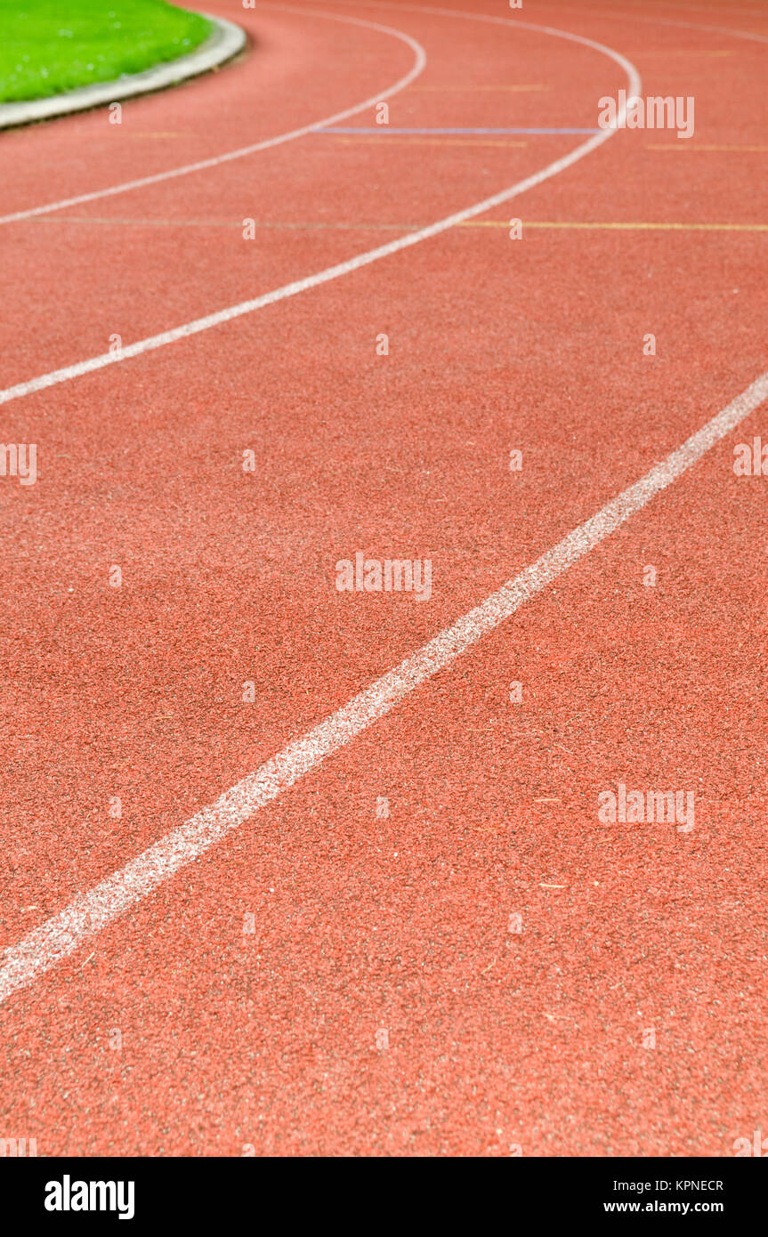 Curves On A Race Track Stock Photo - Alamy