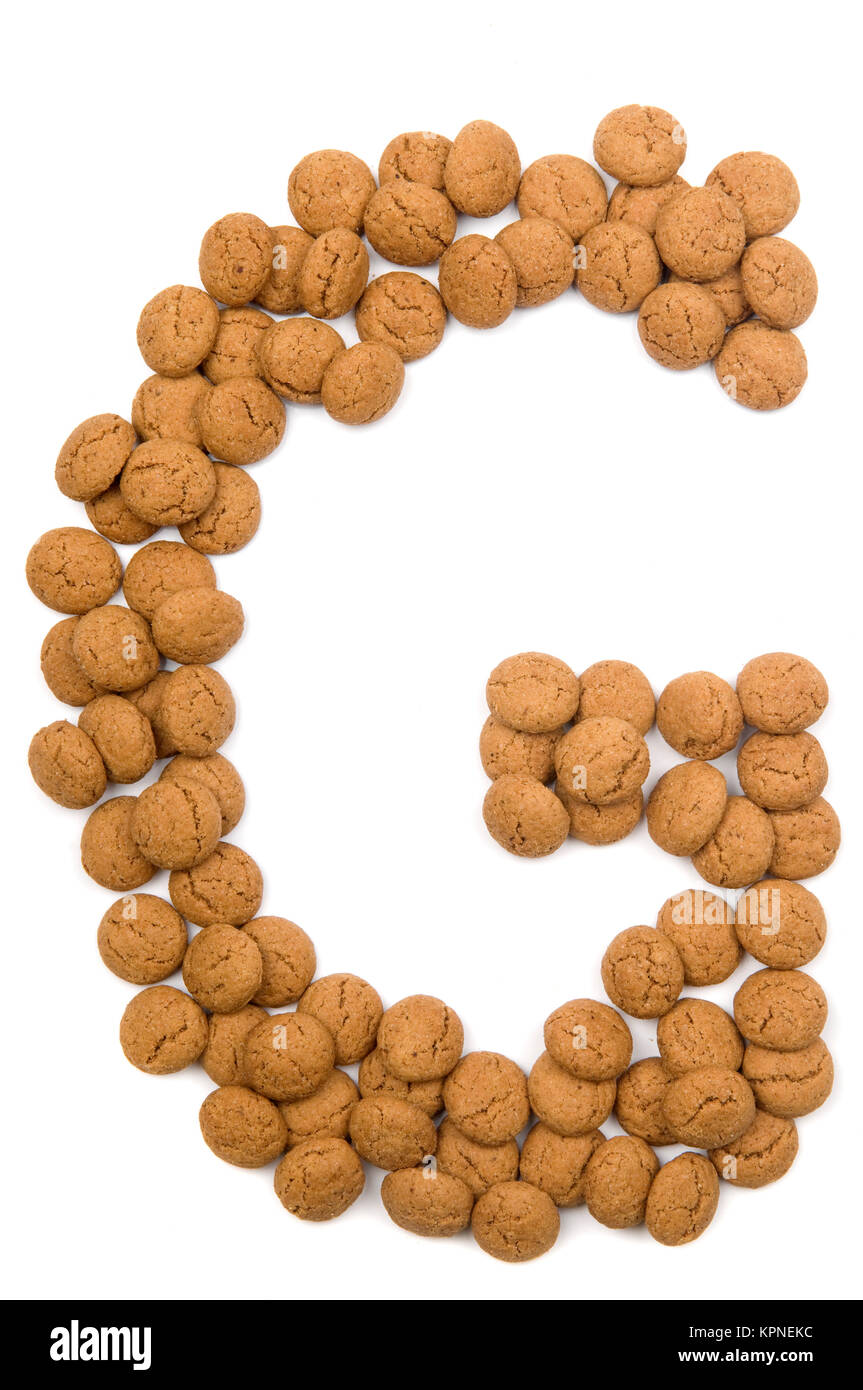 Ginger Nut Alphabet G Stock Photo - Alamy