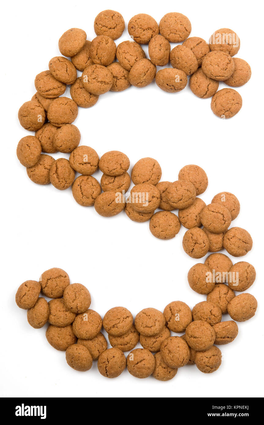 Ginger Nut Alphabet S Stock Photo - Alamy