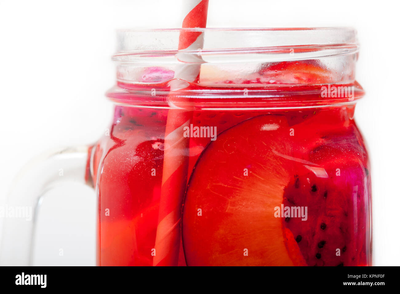 fresh fruit punch drink Stock Photo - Alamy