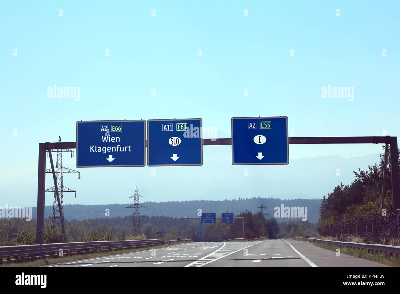 Austrian road sign hi-res stock photography and images - Alamy