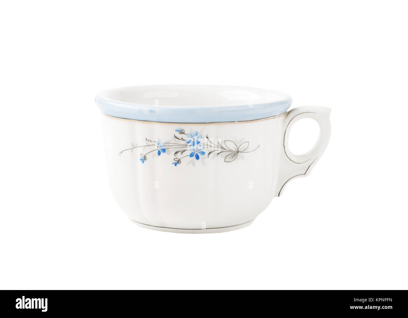 hand painted rustic tea cup Stock Photo - Alamy