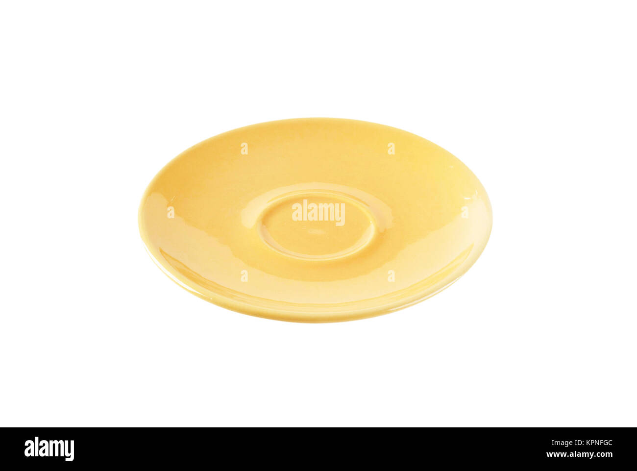 round beige saucer Stock Photo - Alamy