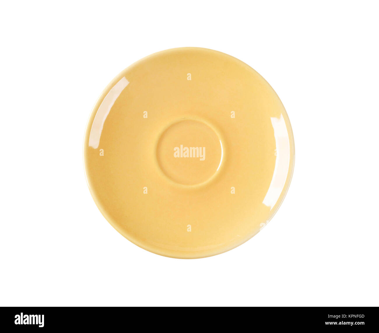 round beige saucer Stock Photo - Alamy