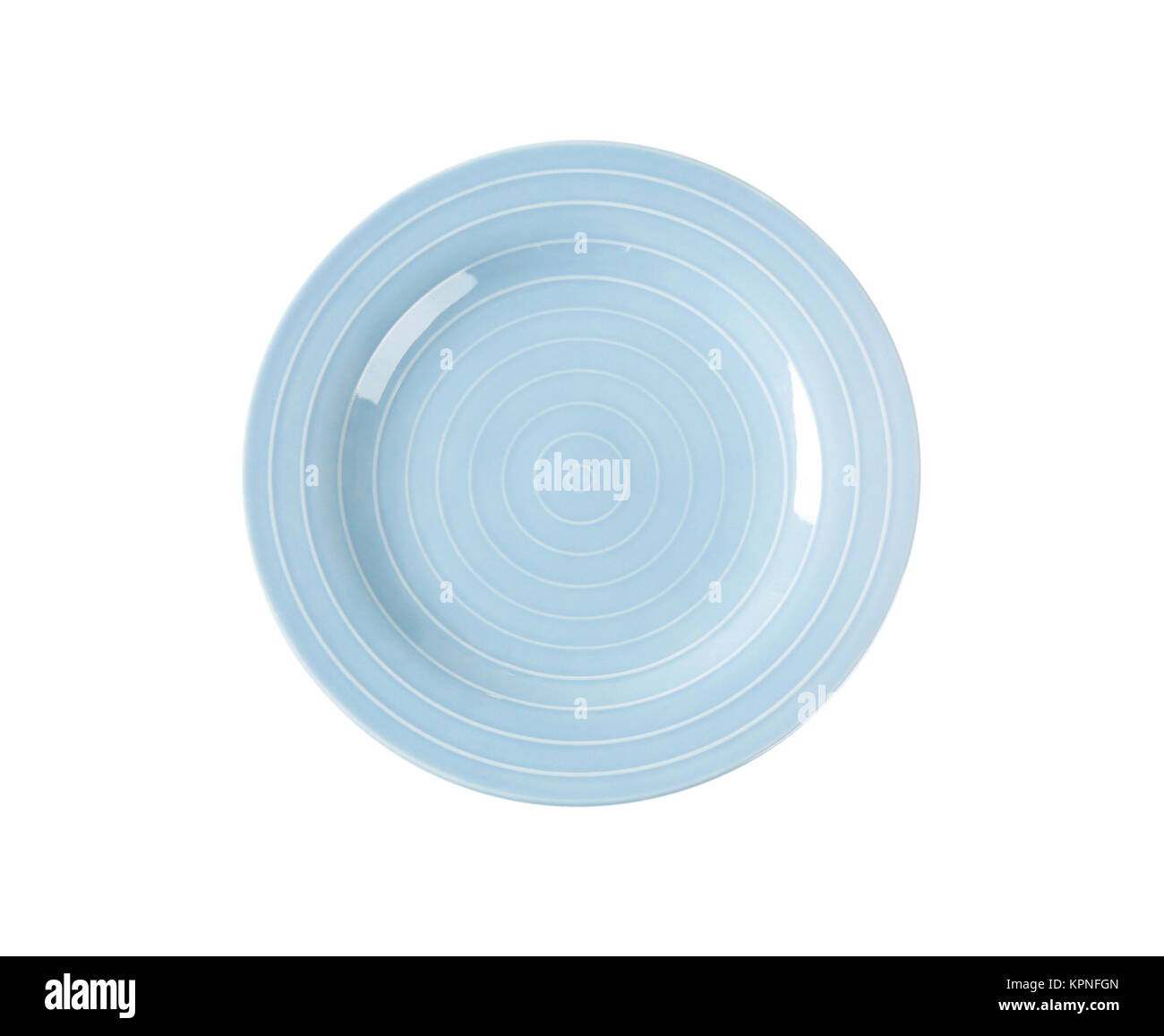 Blue dinner plate Stock Photo - Alamy