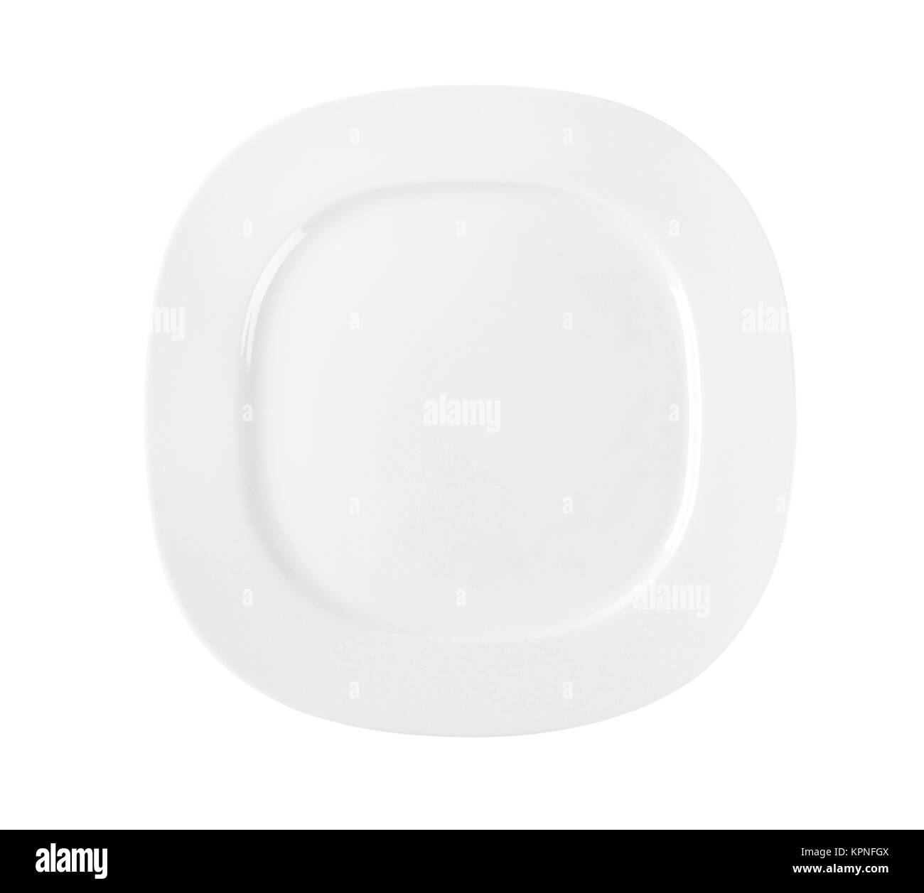 square white dinner plate Stock Photo - Alamy