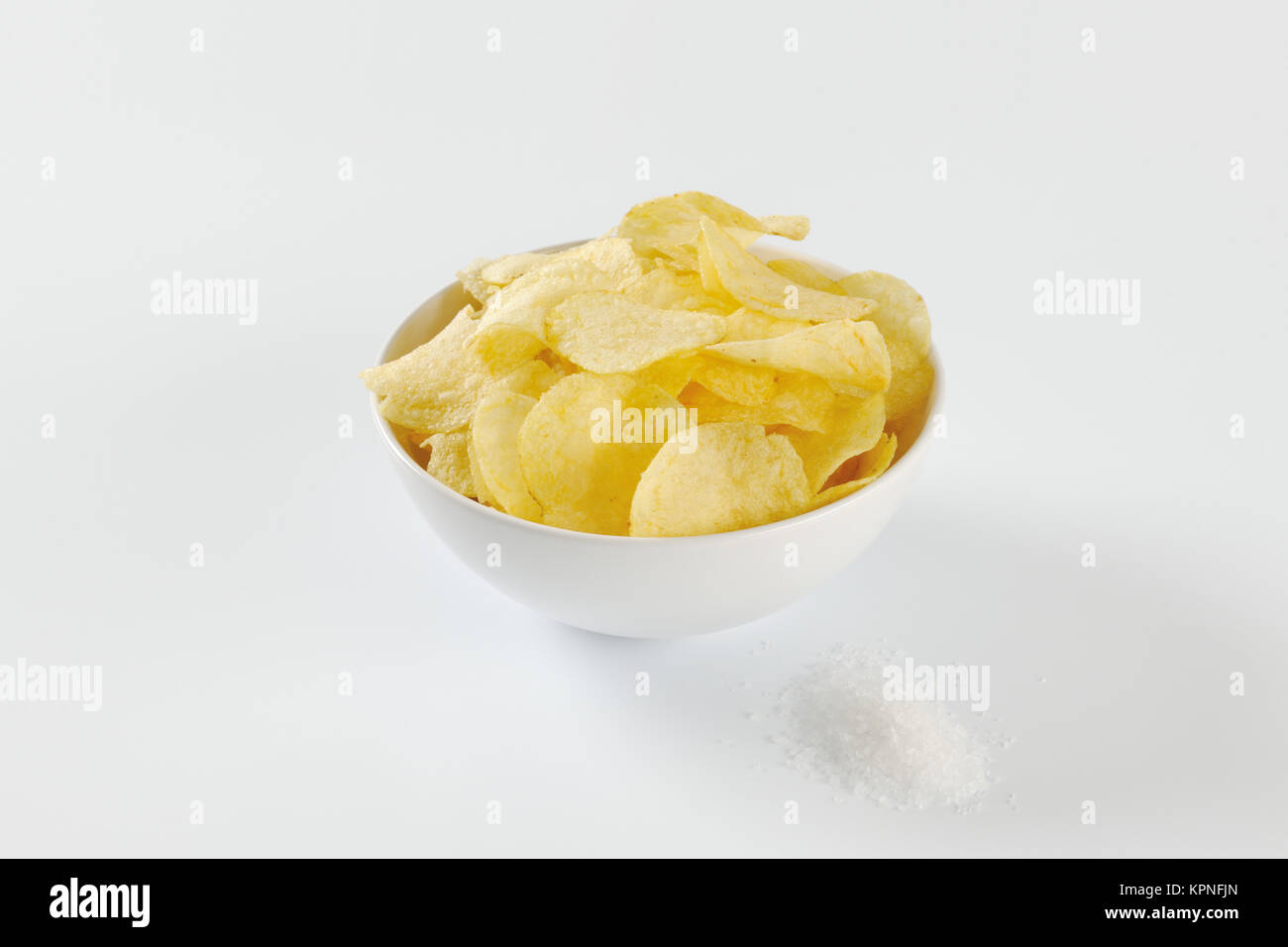 Salted potato chips Stock Photo - Alamy