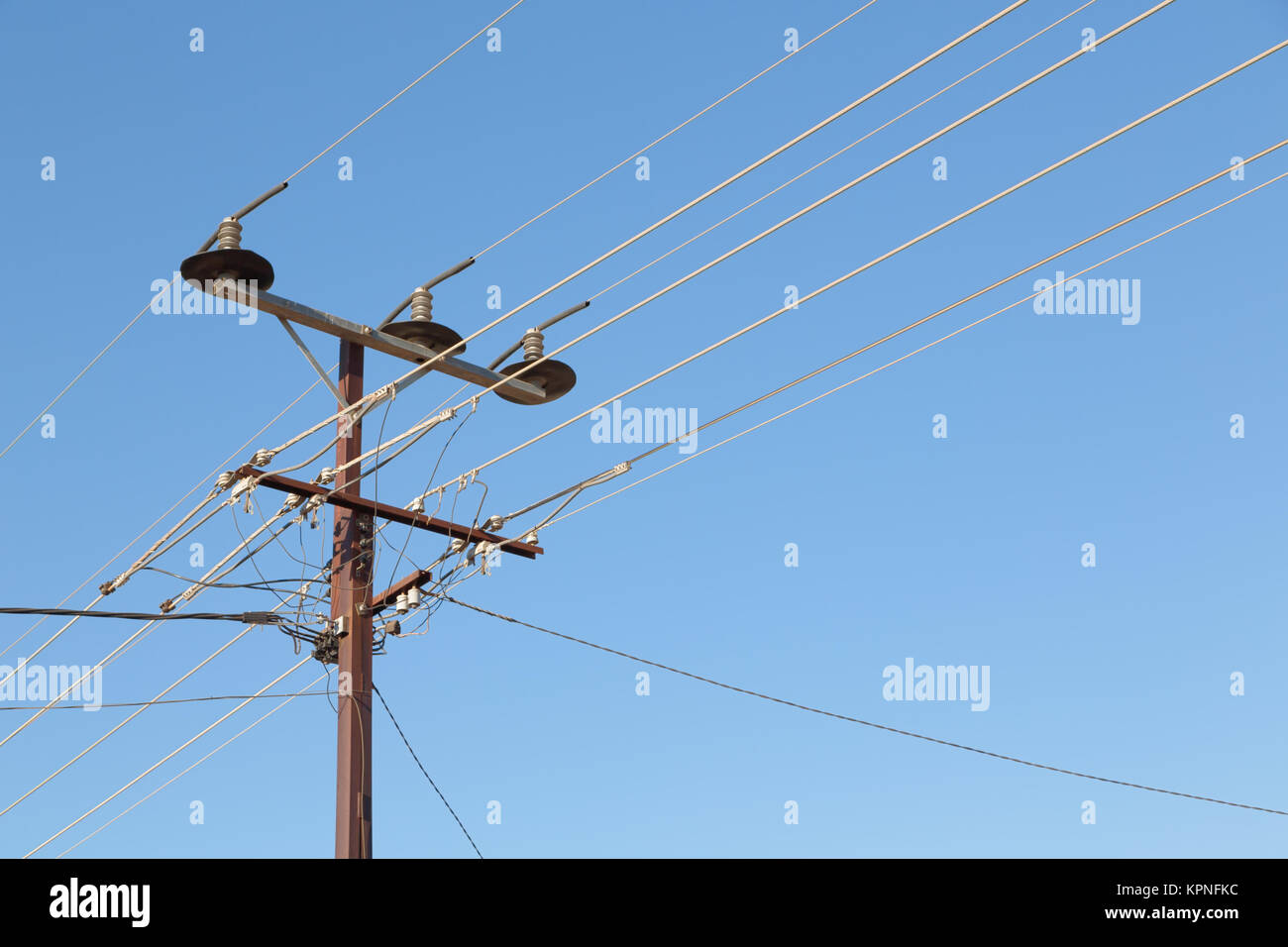 in australia the concept of power line with electrical pole in the ...