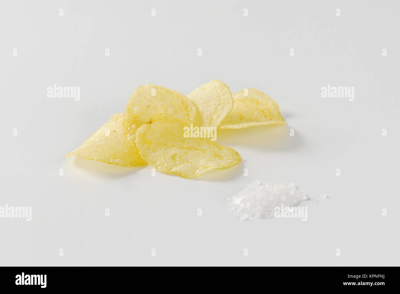 Salted potato chips Stock Photo - Alamy