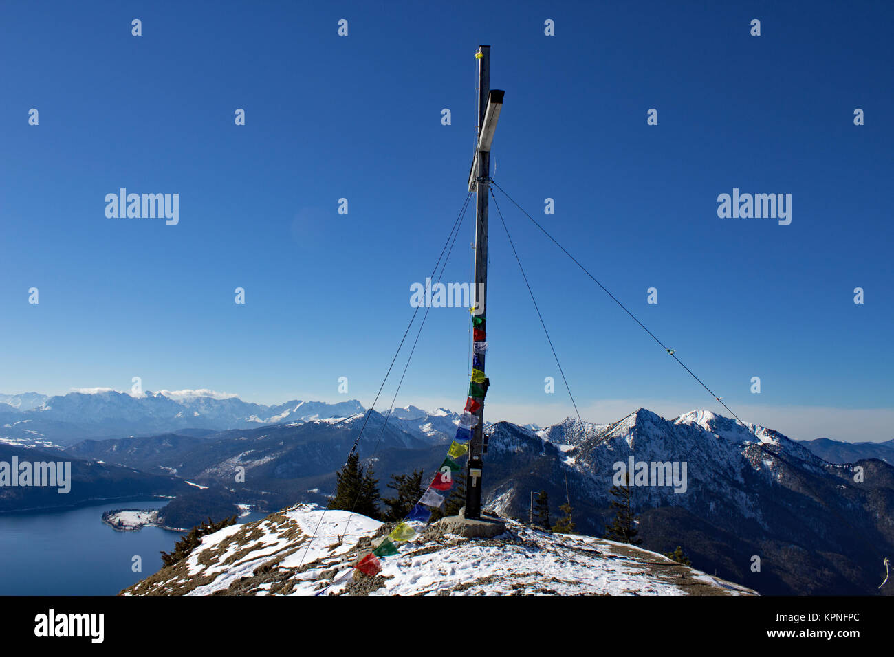 Summit cross at jochberg hi-res stock photography and images - Alamy