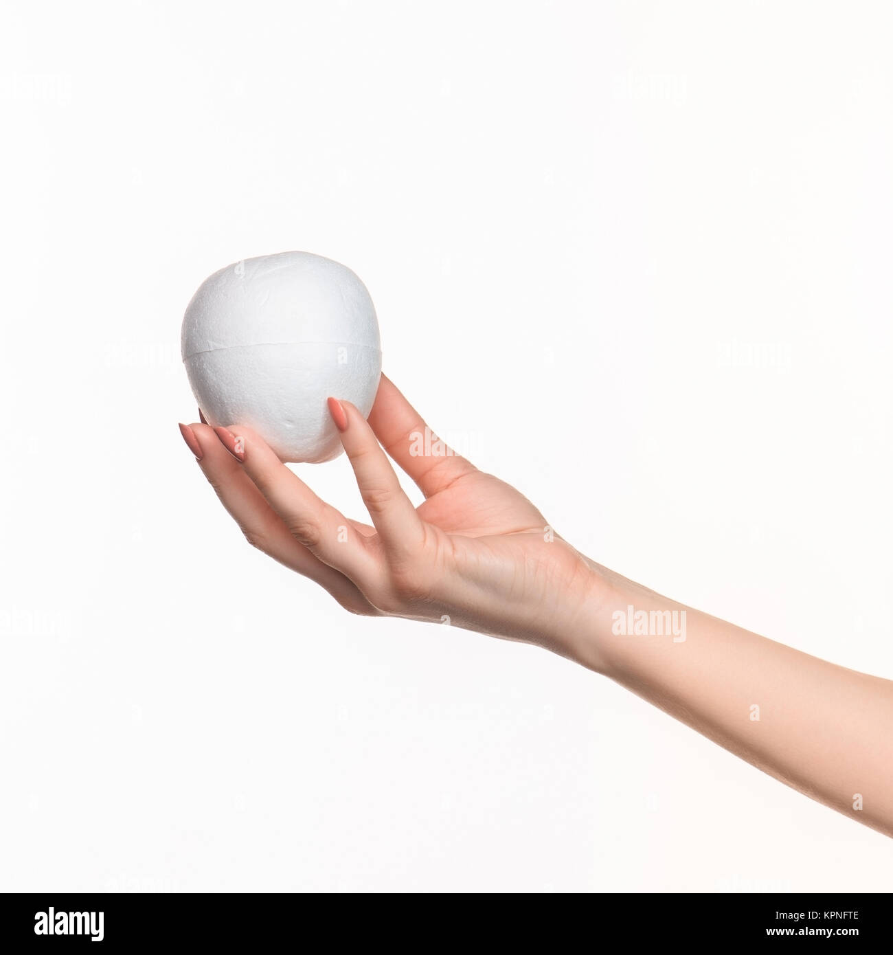 Hand holding crystal ball background Cut Out Stock Images & Pictures ...