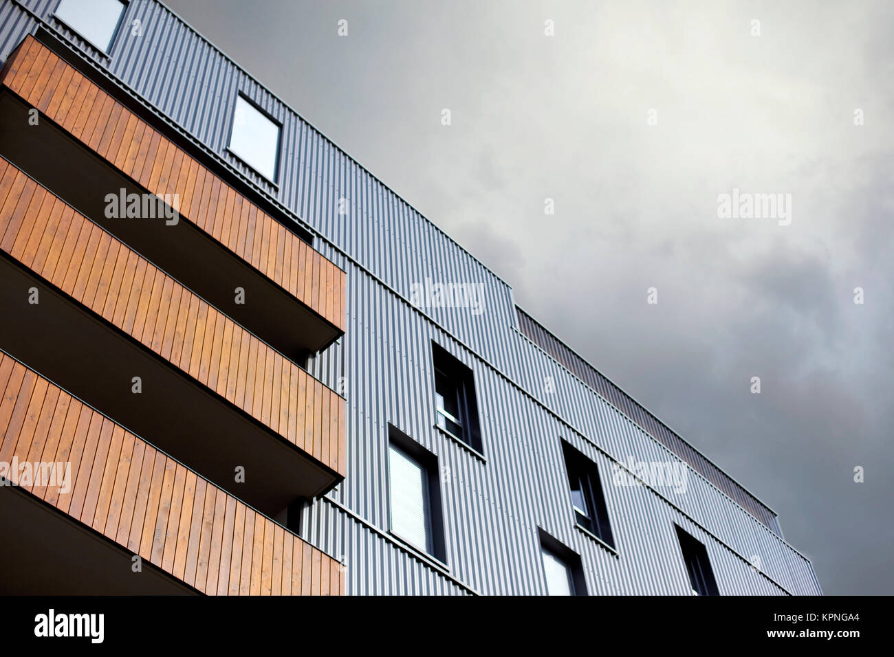Modern building in town Stock Photo - Alamy