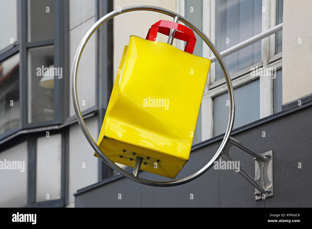 Shopping Bag Sign Stock Photo - Alamy