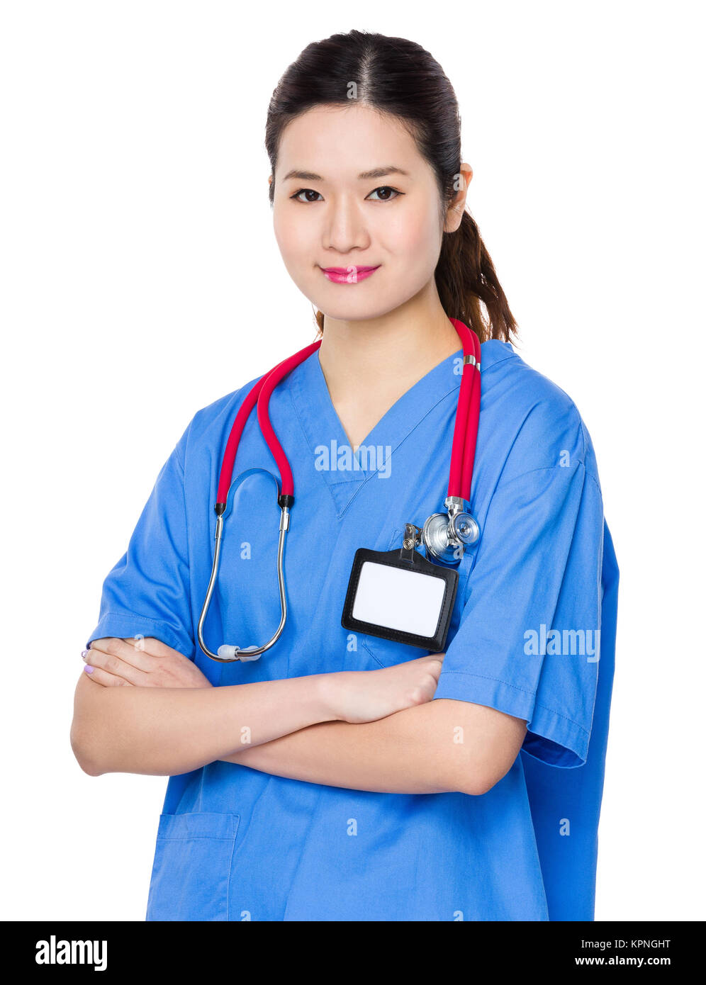 Asian female doctor cross hi-res stock photography and images - Alamy