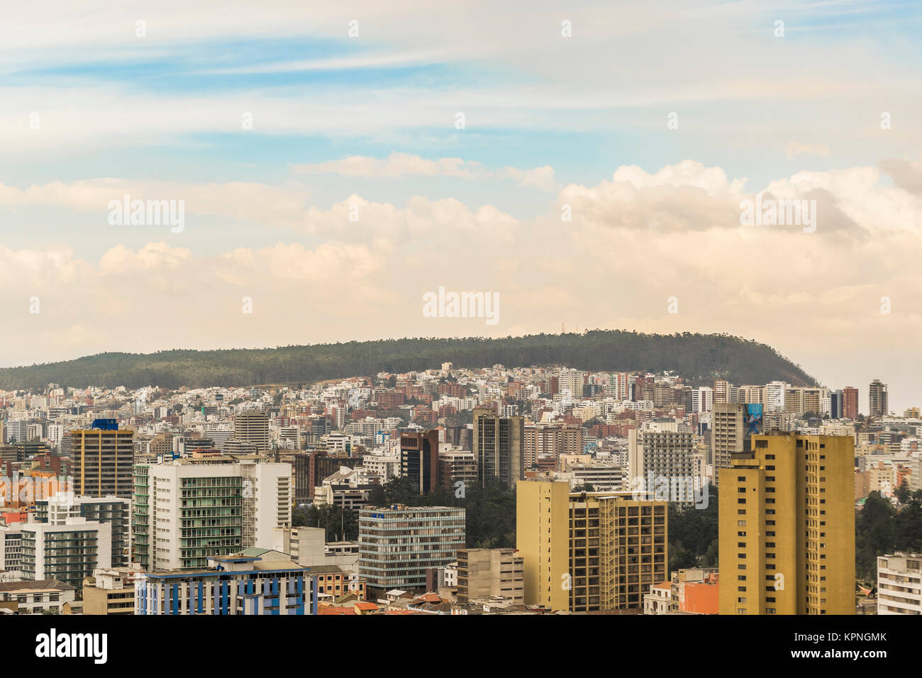 Cityscape Aerial View of Quito Ecuador Stock Photo - Alamy