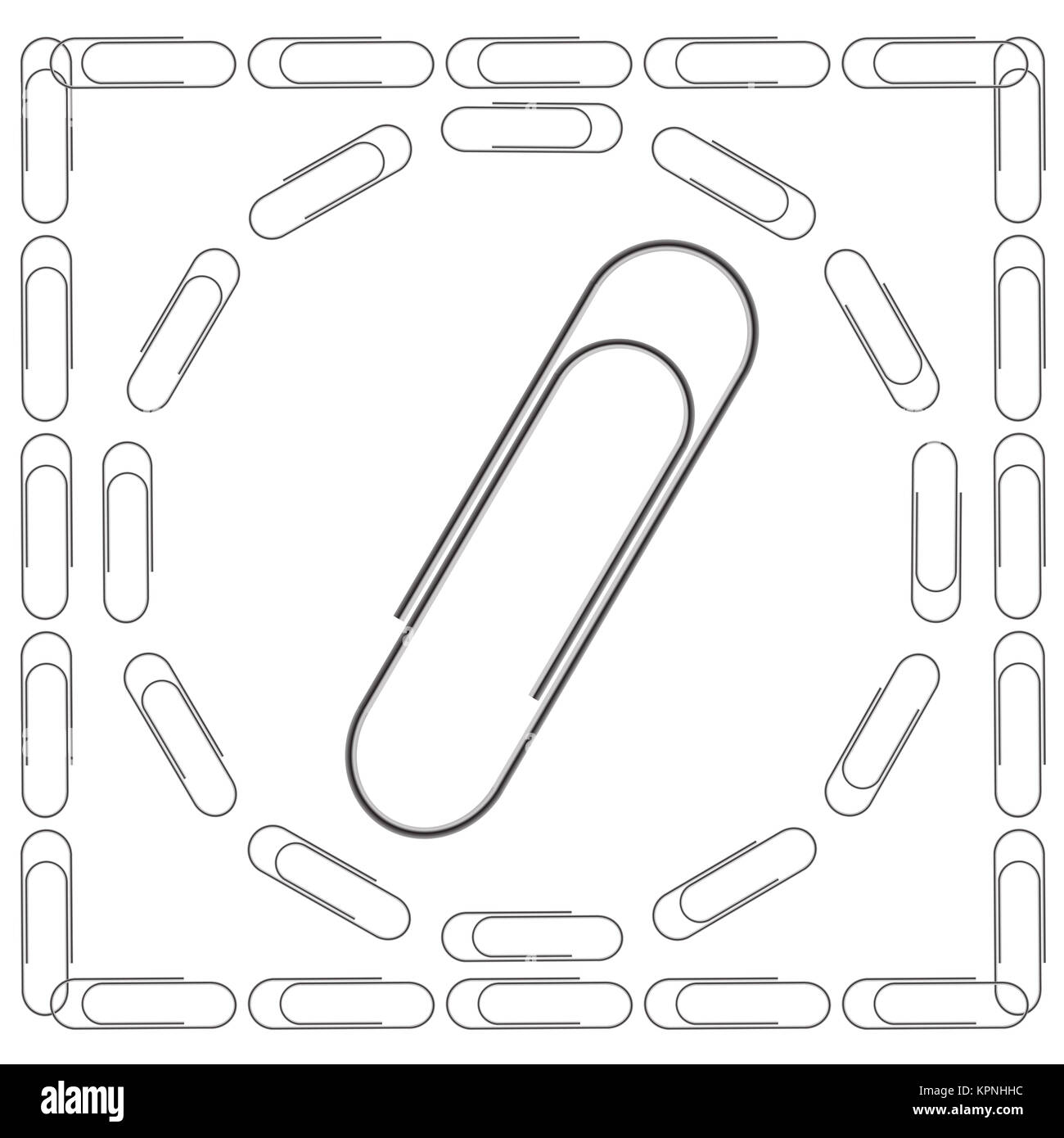 Set of Paper Clips Stock Photo - Alamy