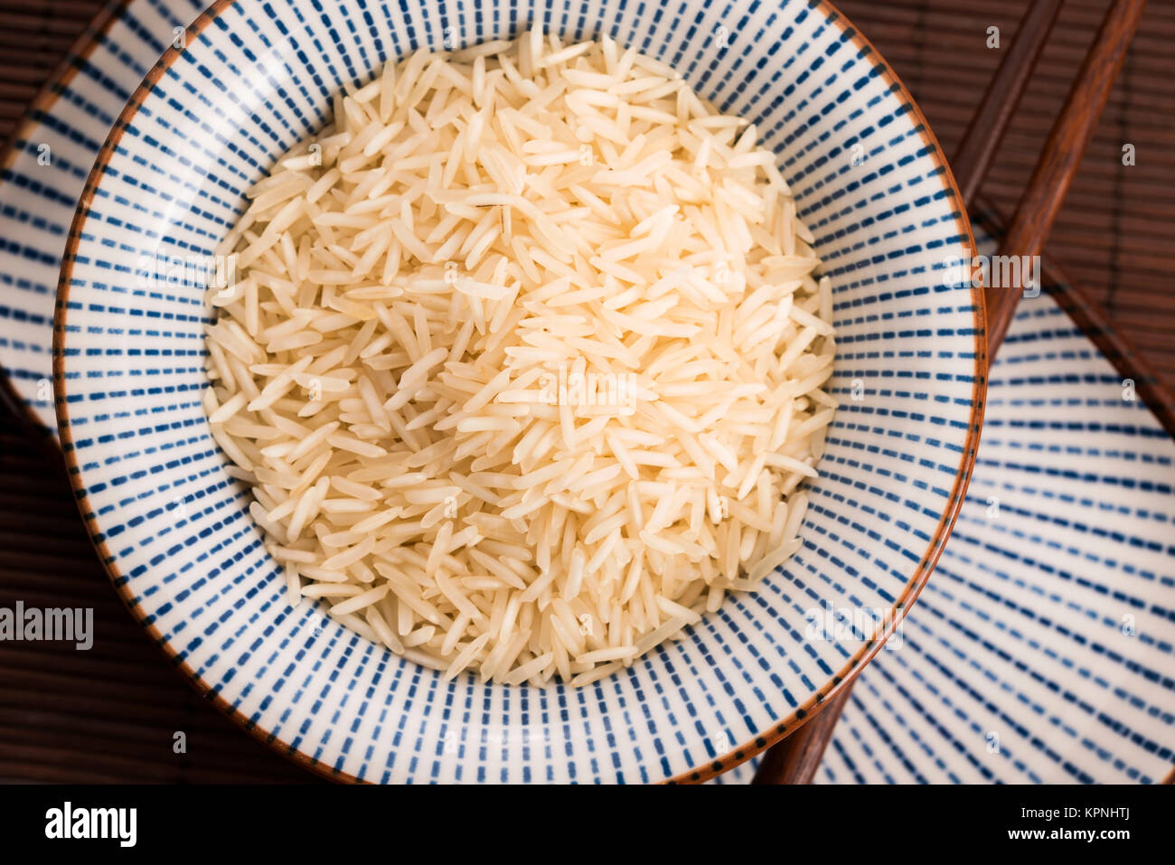 basmati rice in a bowl Stock Photo - Alamy