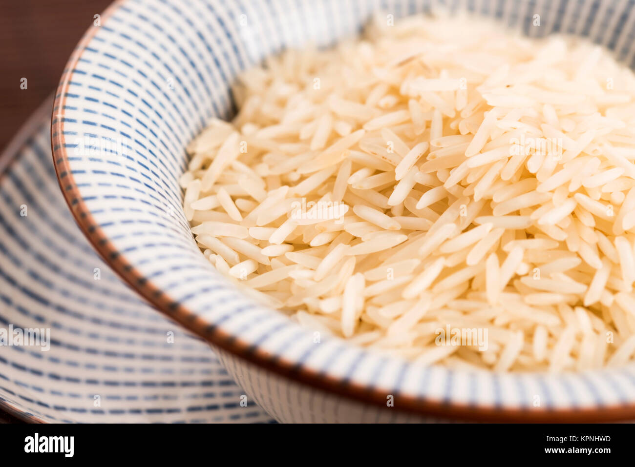 basmati rice in a bowl Stock Photo - Alamy