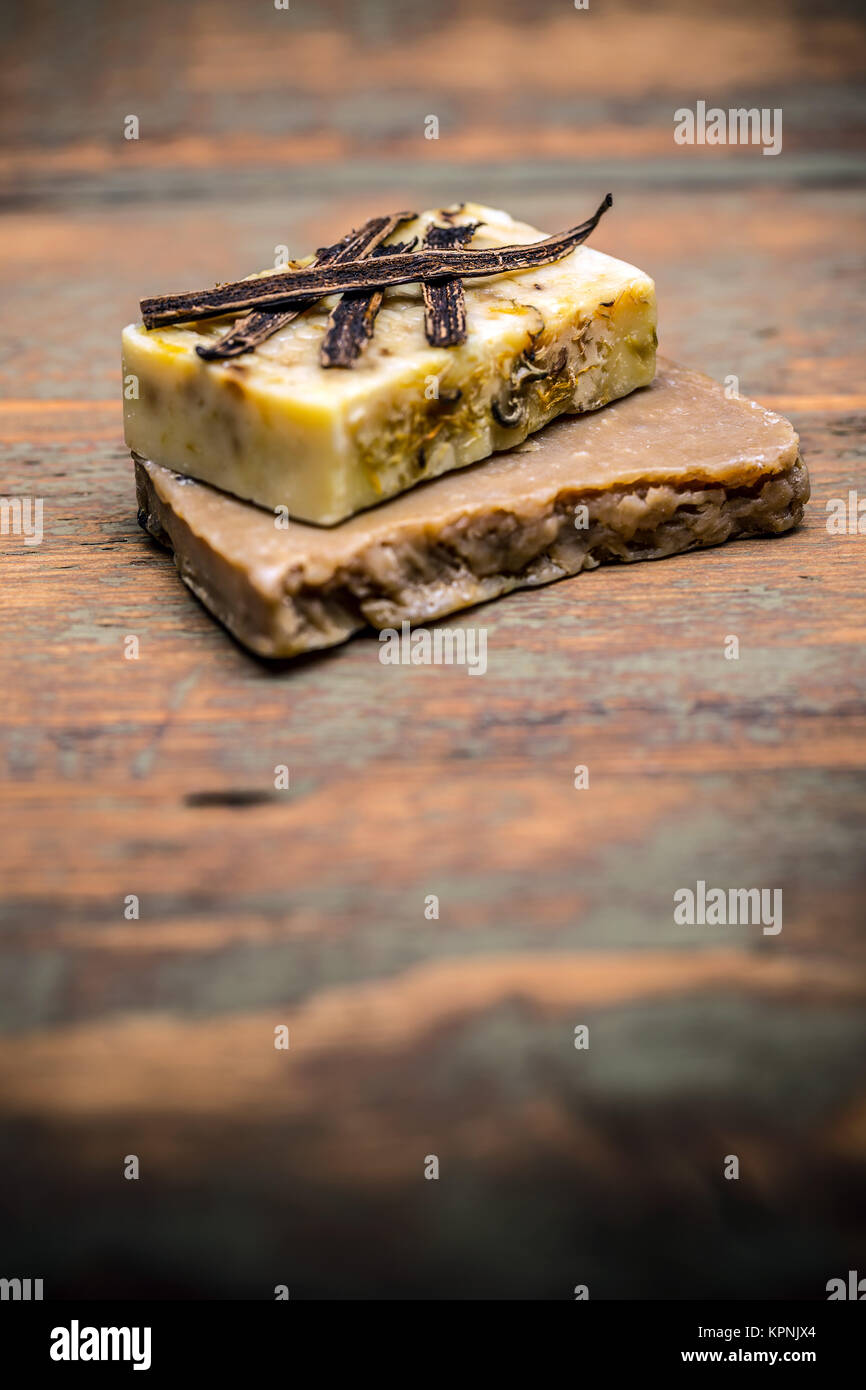 Vanilla handmade soap Stock Photo - Alamy