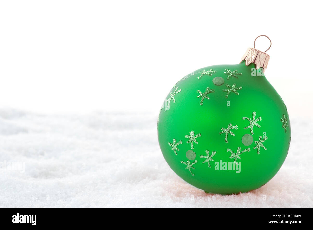Green Christmas Ball Stock Photo - Alamy