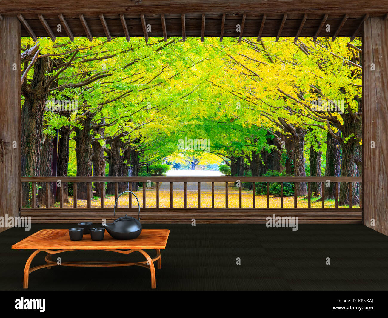 beacutiful view for tea time with nature view Stock Photo - Alamy