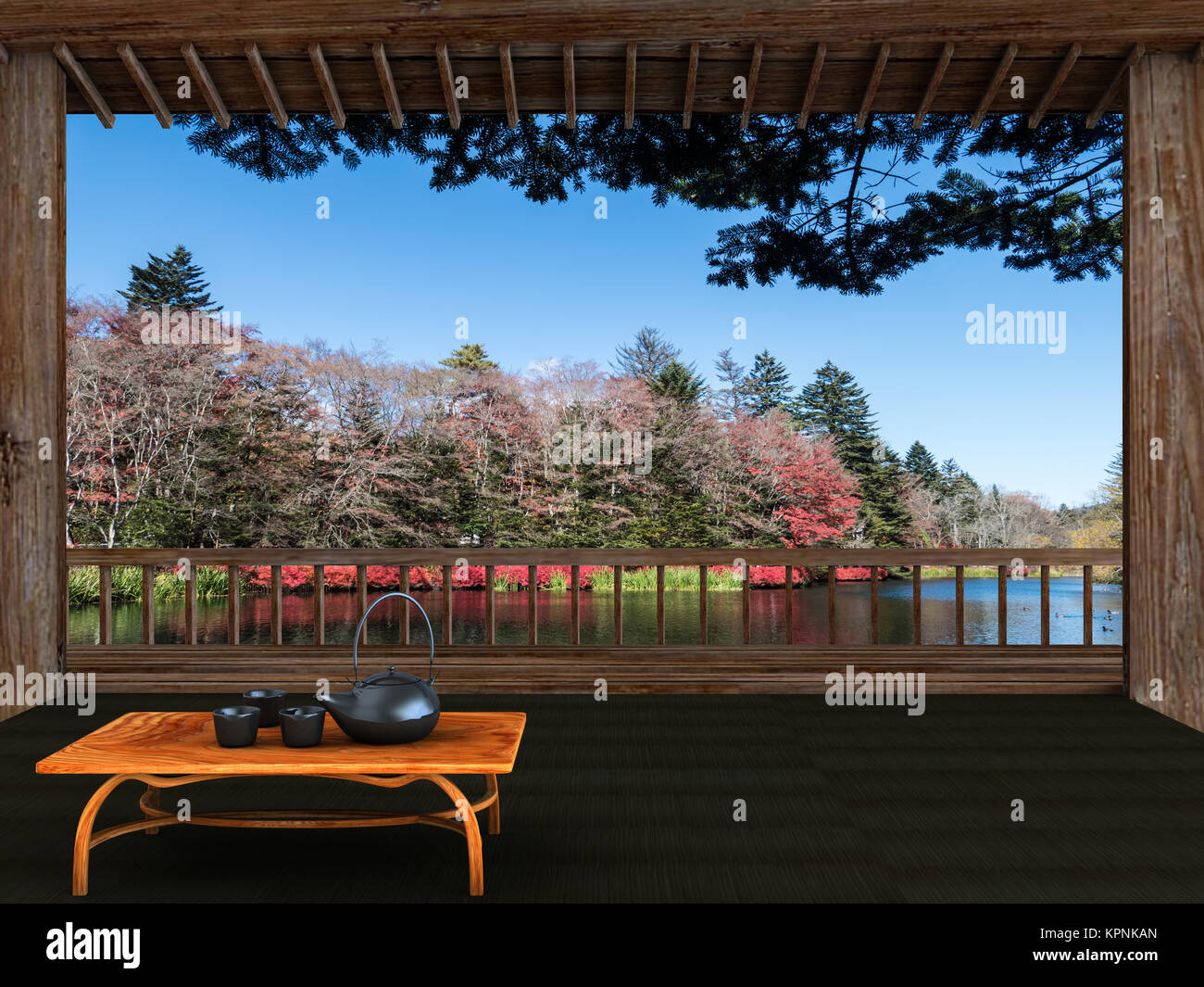 beacutiful view for tea time with nature view Stock Photo - Alamy