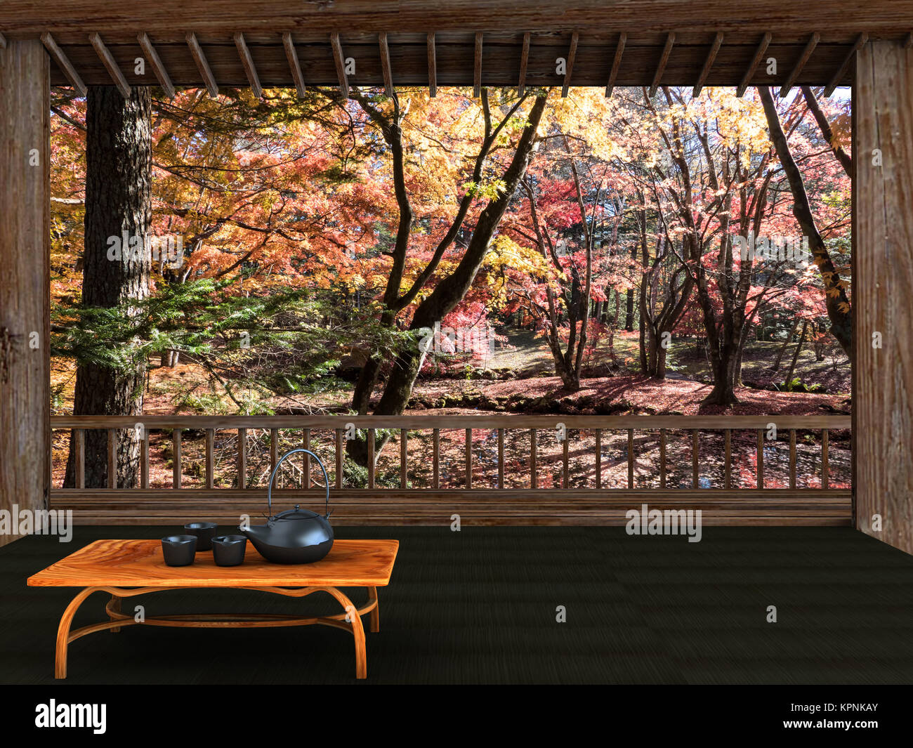 beacutiful view for tea time with nature view Stock Photo - Alamy