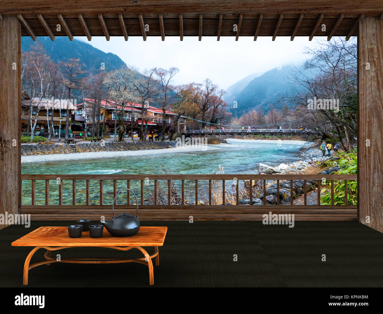 beacutiful view for tea time with nature view Stock Photo - Alamy