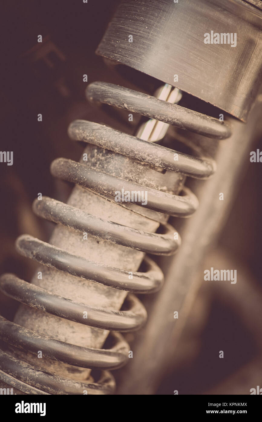 Vintage motorcycle suspension Stock Photo - Alamy