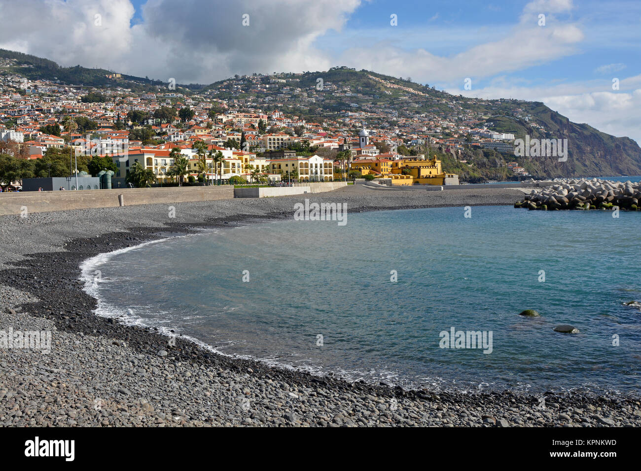Seafront Promenade Funchal Madeira Stock Photos & Seafront Promenade ...
