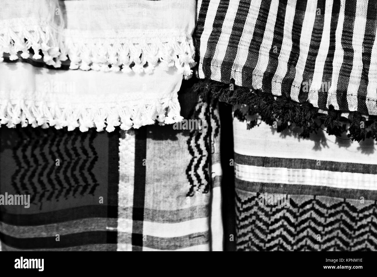 the texture of the cotton traditional symbolic arabian scarf like ...