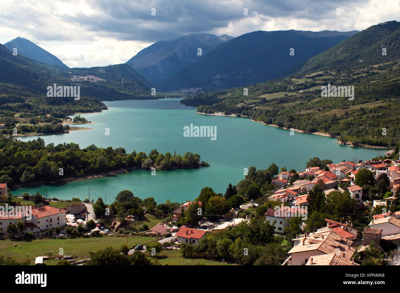 landscape, lake of barrea Stock Photo - Alamy