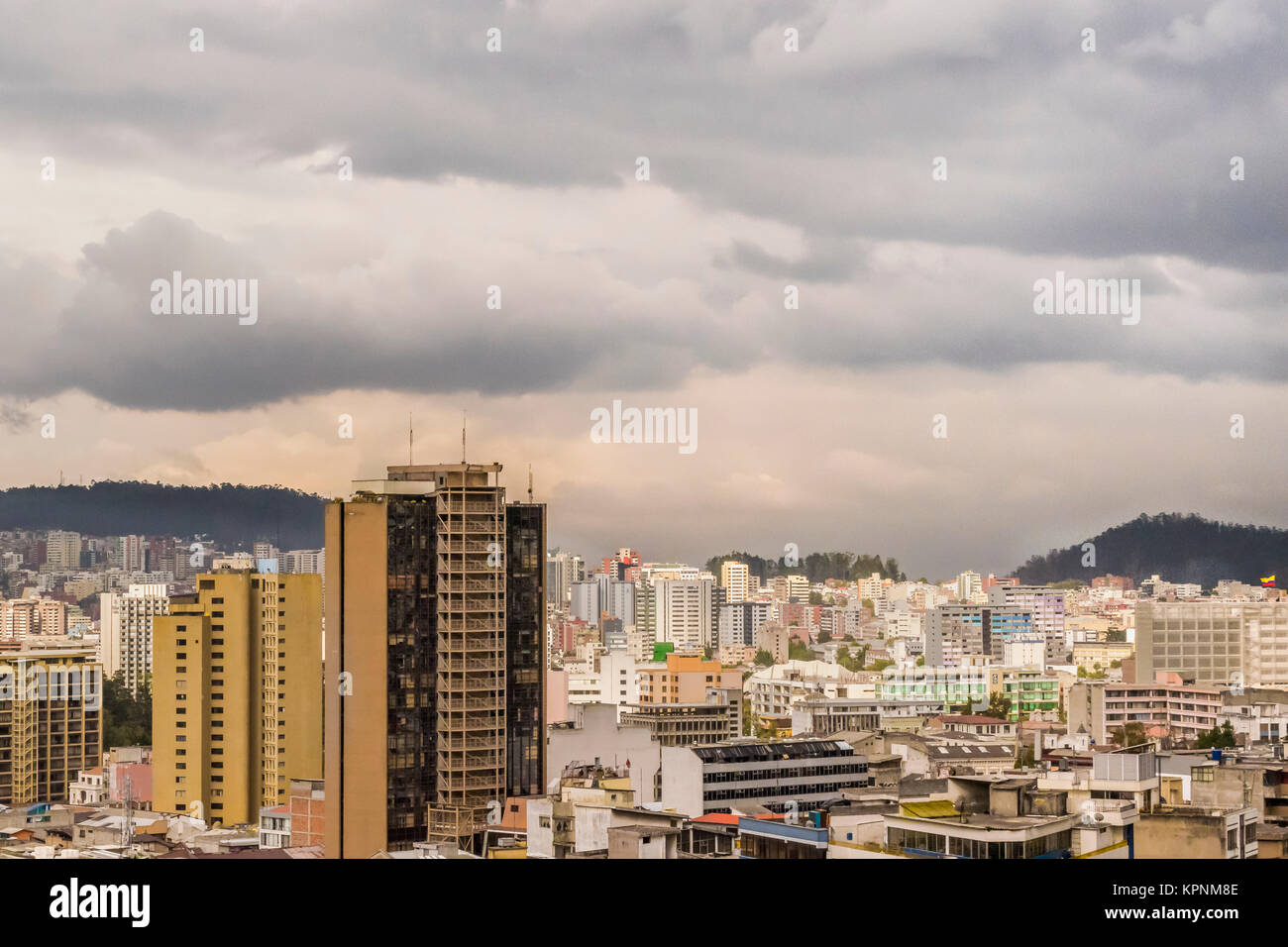 Cityscape Aerial View of Quito Ecuador Stock Photo - Alamy