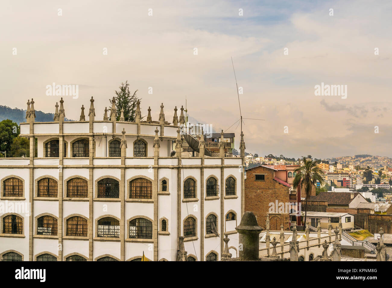 Historic Center of Quito Aerial View Stock Photo - Alamy