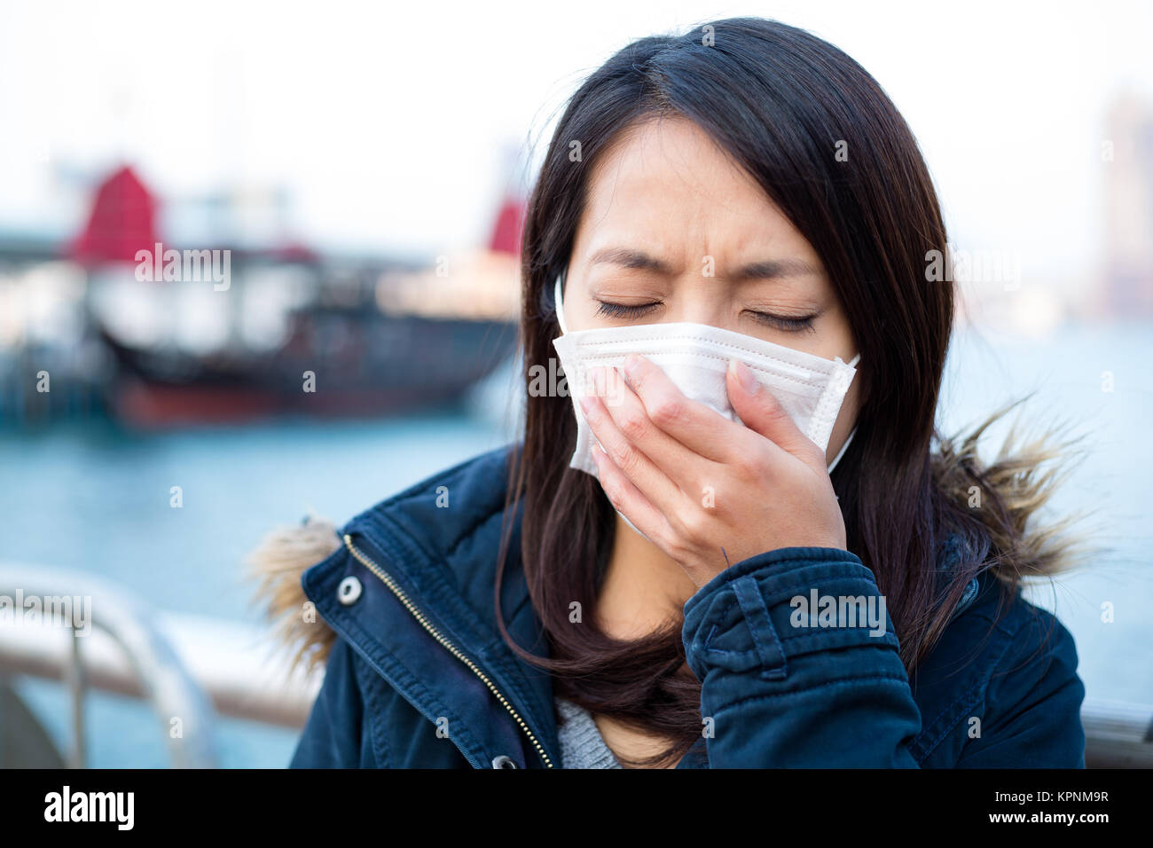 Woman feeling unwell Stock Photo - Alamy
