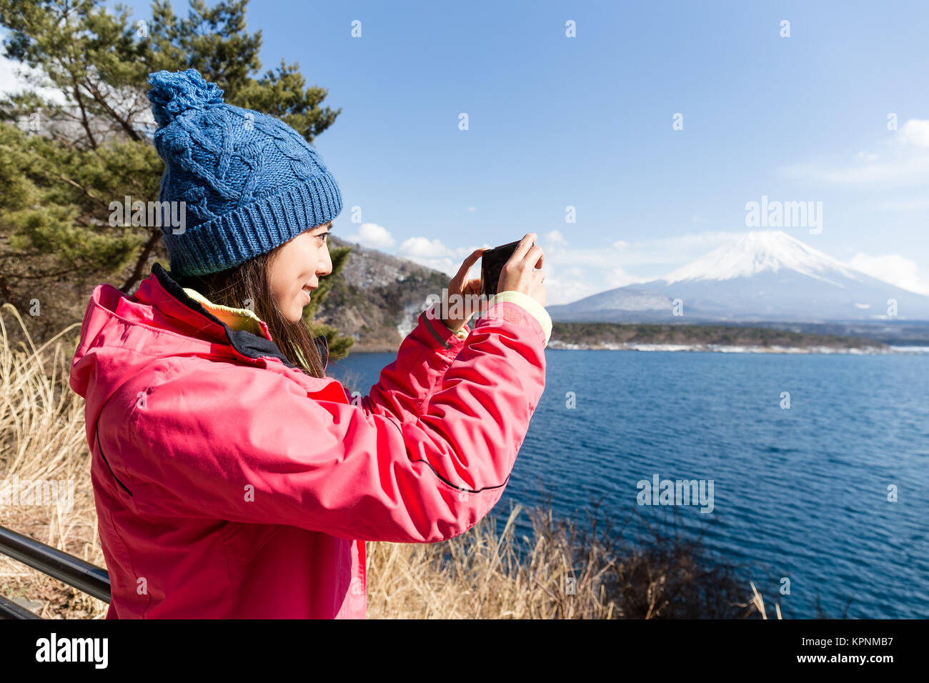 Fuji water girl hi-res stock photography and images - Alamy