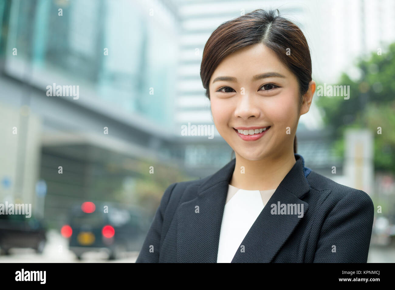 Asian businesswoman in Hong Kong Stock Photo - Alamy