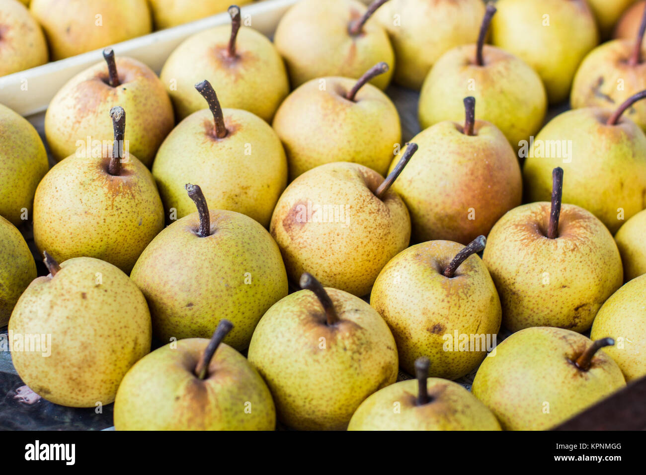 Yellow Pear Fruit Stock Photo - Alamy